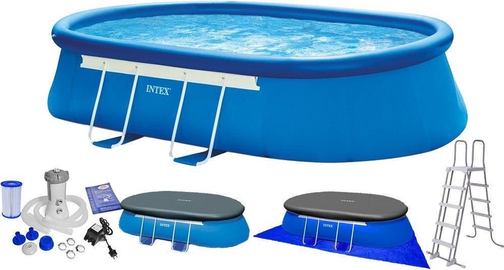Intex Oval Frame Pool Set 549x305x107cm 128192 - Ceny i opinie - Ceneo.pl