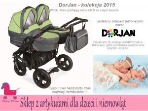 DorJan Danny Sport 5 Twin DS5-09 A Twin Głęboko Spacerowy + 2 foteliki ...