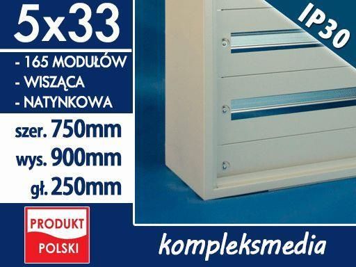 Rozdzielnia Kubiak 5X33 - Rozdzielnica Modułowa Profit System (165M ...