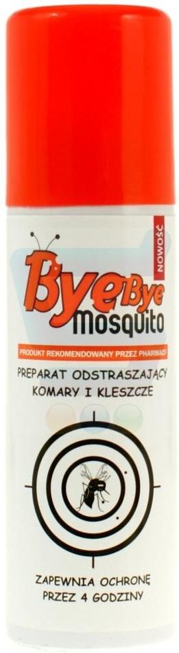 BYE BYE MOSQUITO Spray Odstraszający 100ml Przeciw Komarom, Kleszczom - Opinie i ceny na Ceneo.pl