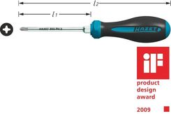 Śrubokręt Hazet Wkrętak Krzyżowy Ph 0, Din Iso 8764-1, Din Iso 8764-2 ...