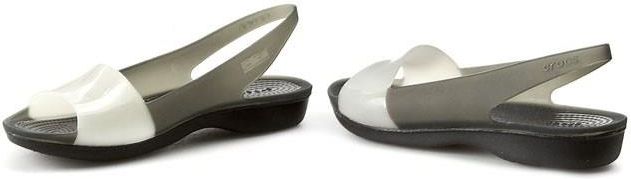 Sandały CROCS - Colorblock Flat W 200032 Black/Stucco - Ceny i opinie ...