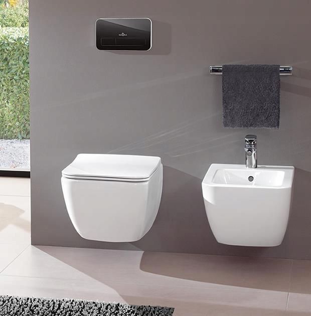 Przycisk spłukujący Villeroy&Boch ViConnect Czarny Połysk 922400RB ...