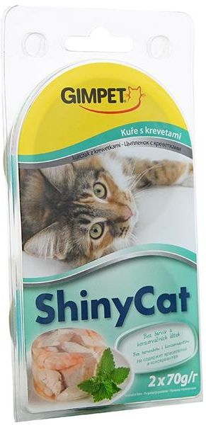Karma Gimpet Shinycat Kurczak Z Krewetkami 2x70g - Ceny i opinie - Ceneo.pl