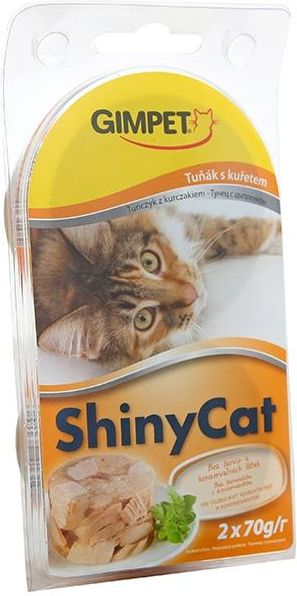 Karma Gimpet Shinycat Tuńczyk Z Kurczakiem 2x70g - Ceny i opinie - Ceneo.pl
