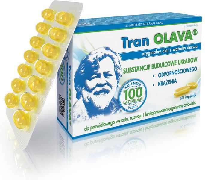 Olava Tran z wątroby dorsza 60 kapsułek - Opinie i ceny na Ceneo.pl