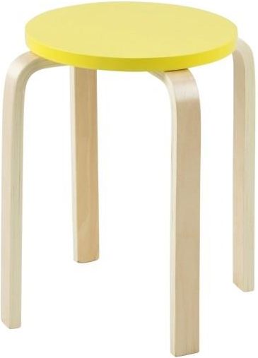 Actona Emba Taboret Żółty Drewniany 0000060404 - Opinie i atrakcyjne ...