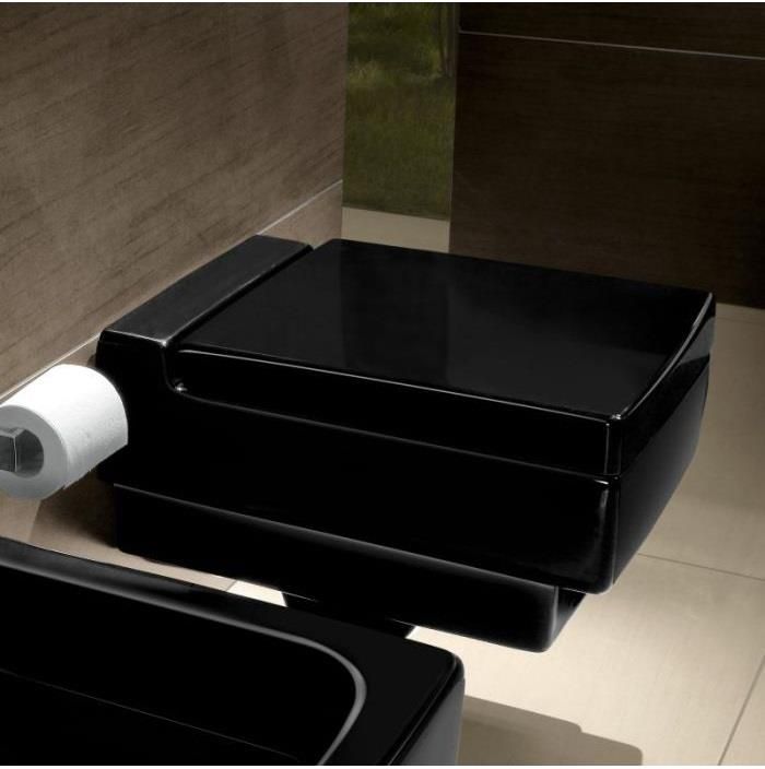 Miska WC Villeroy&Boch Memento Glossy Black czarna 562810S0+9M17S1S0 ...