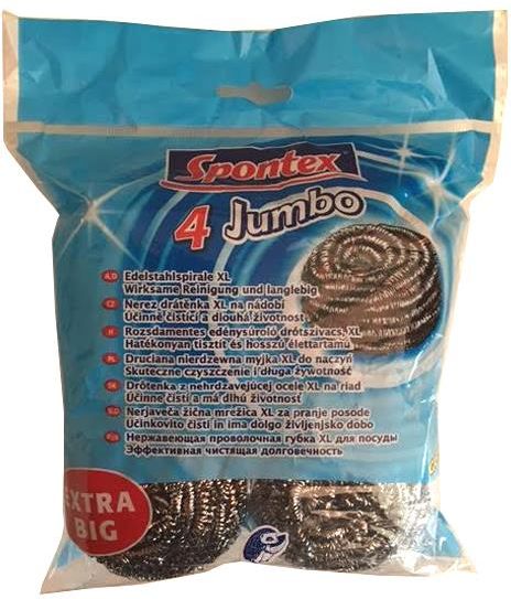 Spontex Zmywaki Spiralne 4 szt Jumbo Spontex 9001378003977 - Opinie i ...