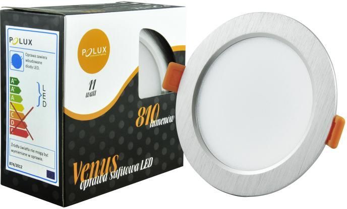 Polux 11W LED VENUS 810 lumenów srebrny szczotkowany 3646 - Opinie i ...