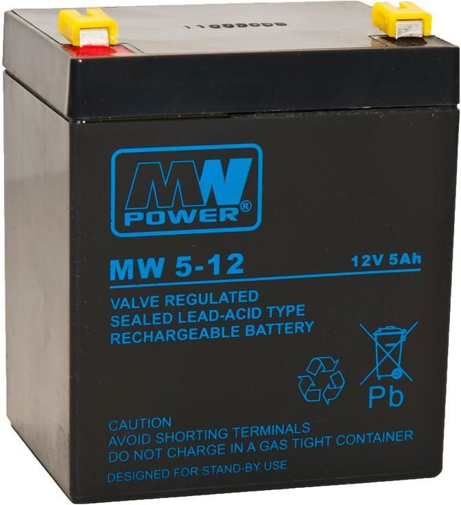 Akcesoria alarmowe MW Power Akumulator MW 5-12L 12V 5Ah (MW 5-12L) - Opinie i ceny na Ceneo.pl