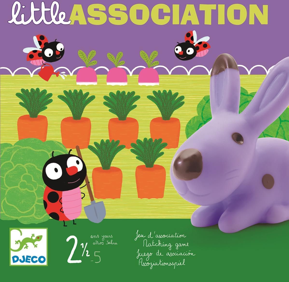 Djeco Gra Karciano-Planszowa Królik W Ogrodzie (DJ08553) - Gra dla ...