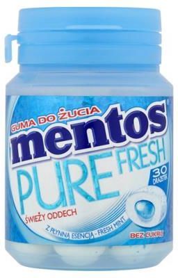 Mentos Pure Fresh Guma do żucia bez cukru 60 g (30 sztuk) - Ceny i ...