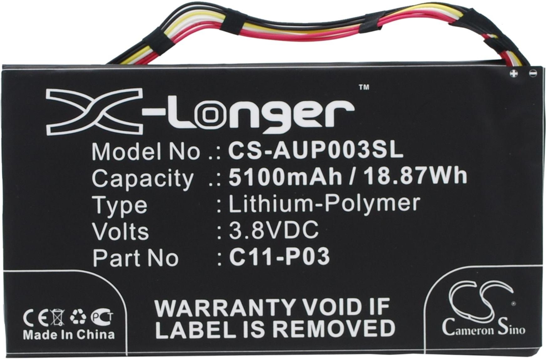 Cameron Sino Asus Padfone 2 Tablet / C11-P03 5100Mah 18.87Wh Li-Polymer ...