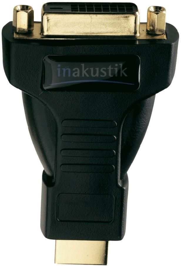Inakustik 0083241, [1x Złącze żeńskie DVI 25-pin = 1x Złącze męskie ...