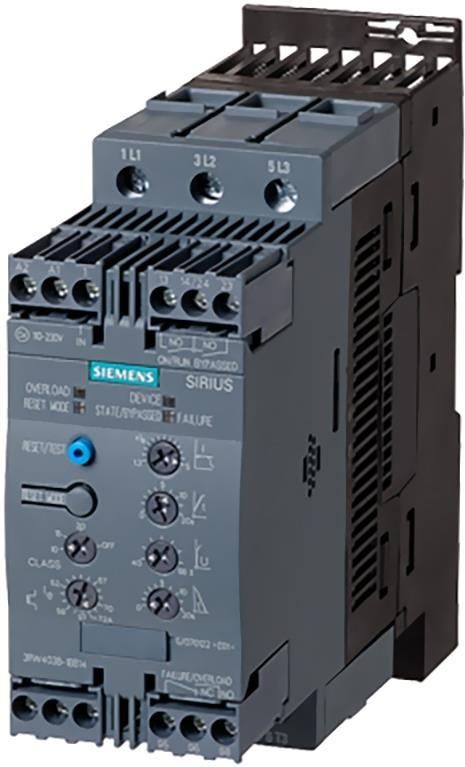 Siemens Softstart 3-fazowy 200-480v ac 63a 30kw/400v 110-230v ac/dc s2 ...