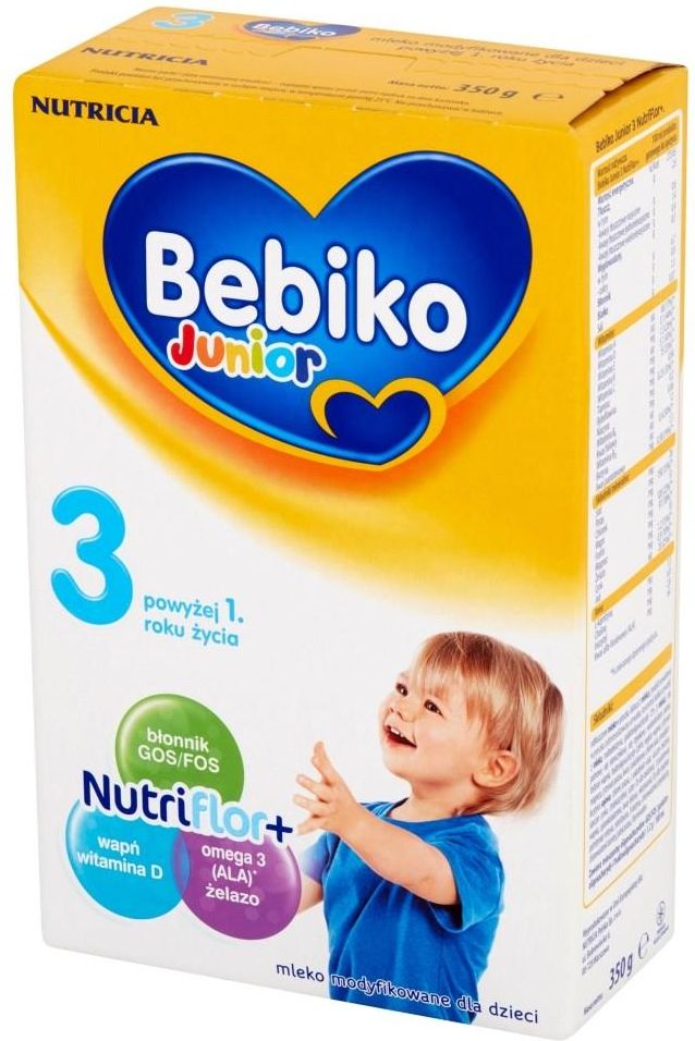 Bebiko Junior 3 Nutriflor Plus 12X350G - Ceny i opinie - Ceneo.pl