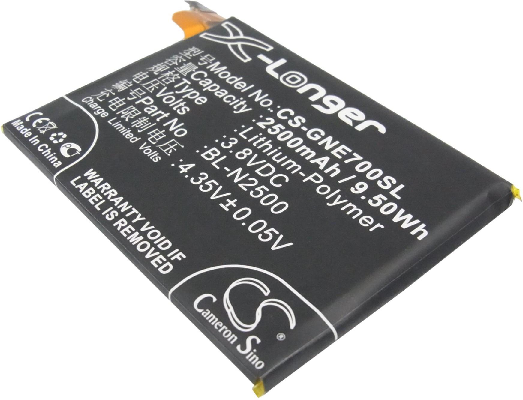 Bateria Cameron Sino Gionee E7 / Bl-N2500 2500Mah 9.50Wh Li-Ion 3.7V (CS-GNE700SL) - Opinie i ...