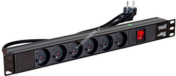 Listwa zasilająca LinkBasic 1U do Rack 19'' (CFU06-F-H1U-2.0) - Opinie ...