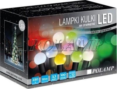 Polamp Lampki Choinkowe Led Kulki - Perełki 1,5Cm Białe Ciepłe Zewnętrzne Pol-Lslb10M-Ww ...