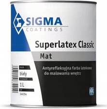 Farba Sigma Coatings Superlatex Classic Biały 1L - Opinie i ceny na Ceneo.pl
