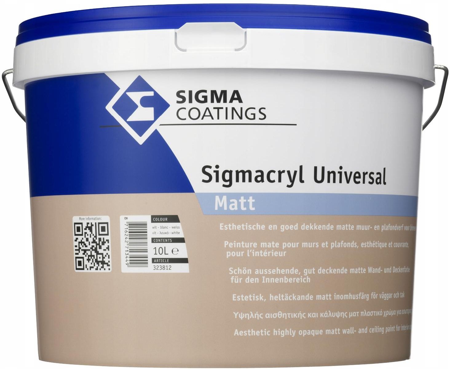 Farba Sigma Coatings Farba Akrylowa Sigmacryl Universal Baza Zn 10L ...