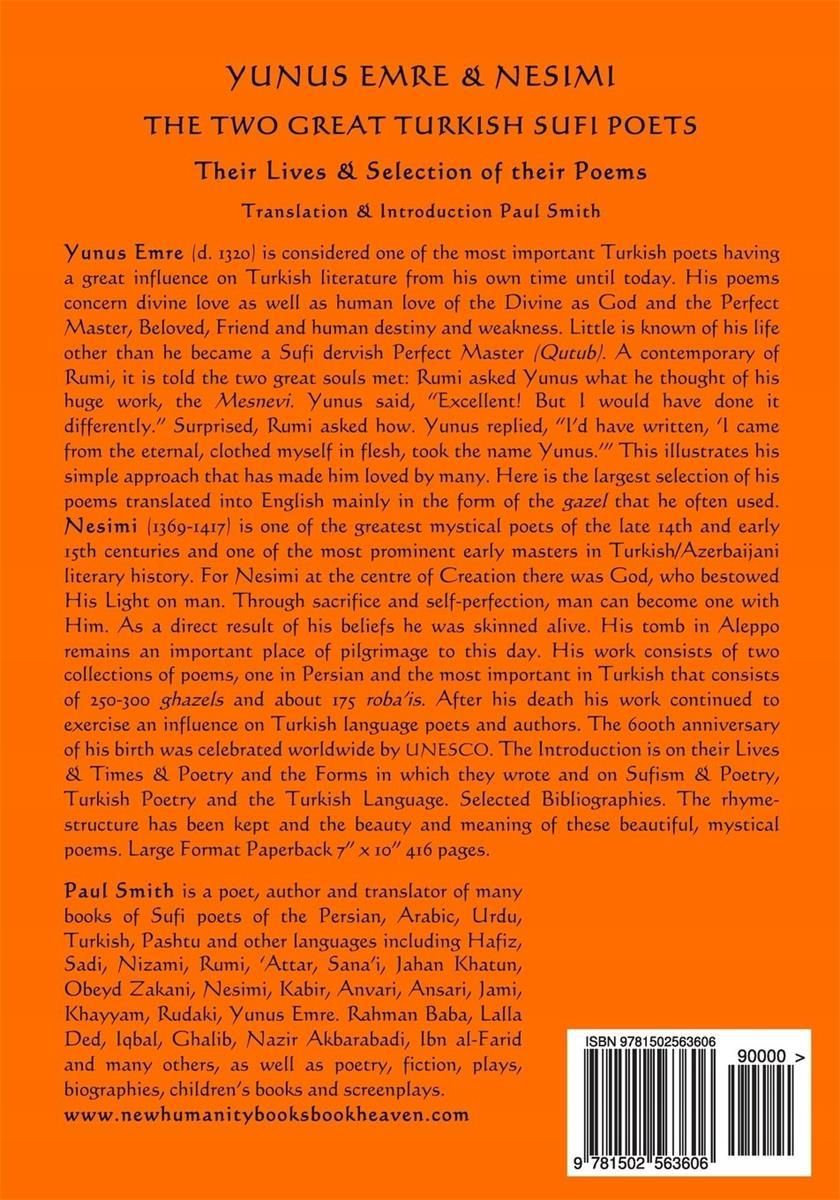 Yunus Emre Nesimi: The Two Great Turkish Sufi Poets - Literatura ...