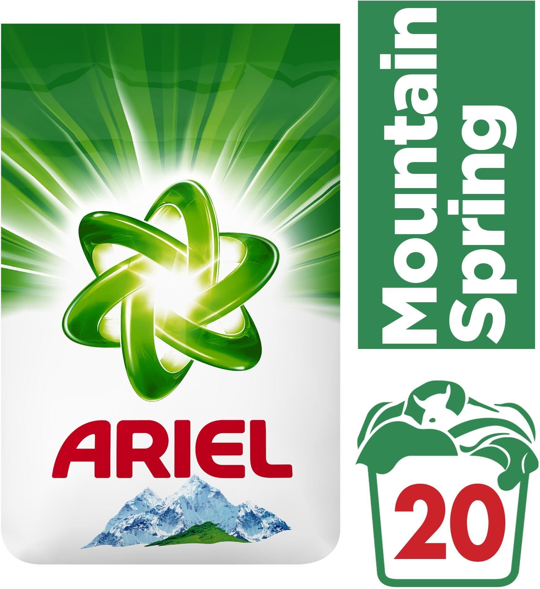 Ariel Mountain Spring proszek do prania 1,5 kg 20 prań - Opinie i ...