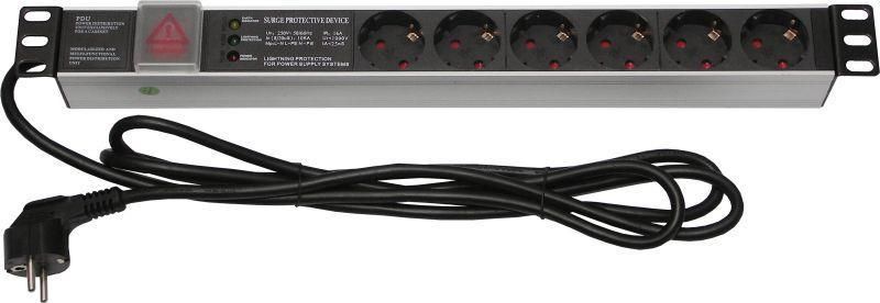 Listwa zasilająca Bkt Elektronik Dr@Kom 19 6Xdin49440(Schucko), Wtyk ...