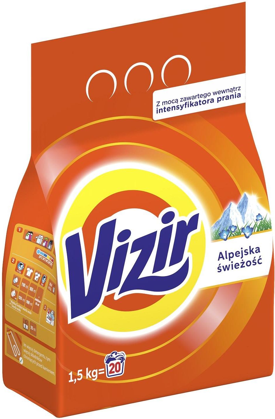 Vizir Alpine Fresh Proszek do prania 1.5KG, 20 prania - Opinie i ...