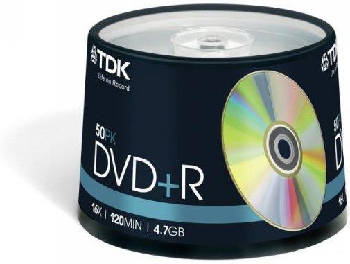 Nośnik danych TDK DVD+R 4.7GB 50 Szt. (T19444) - Opinie i ceny na Ceneo.pl