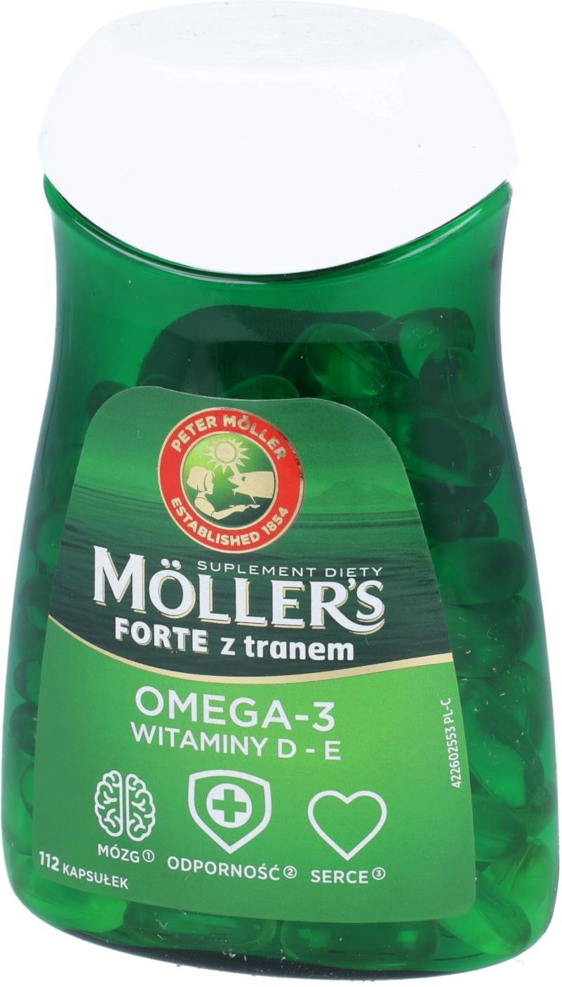 Moller's Forte z tranem 112 kaps. - Opinie i ceny na Ceneo.pl