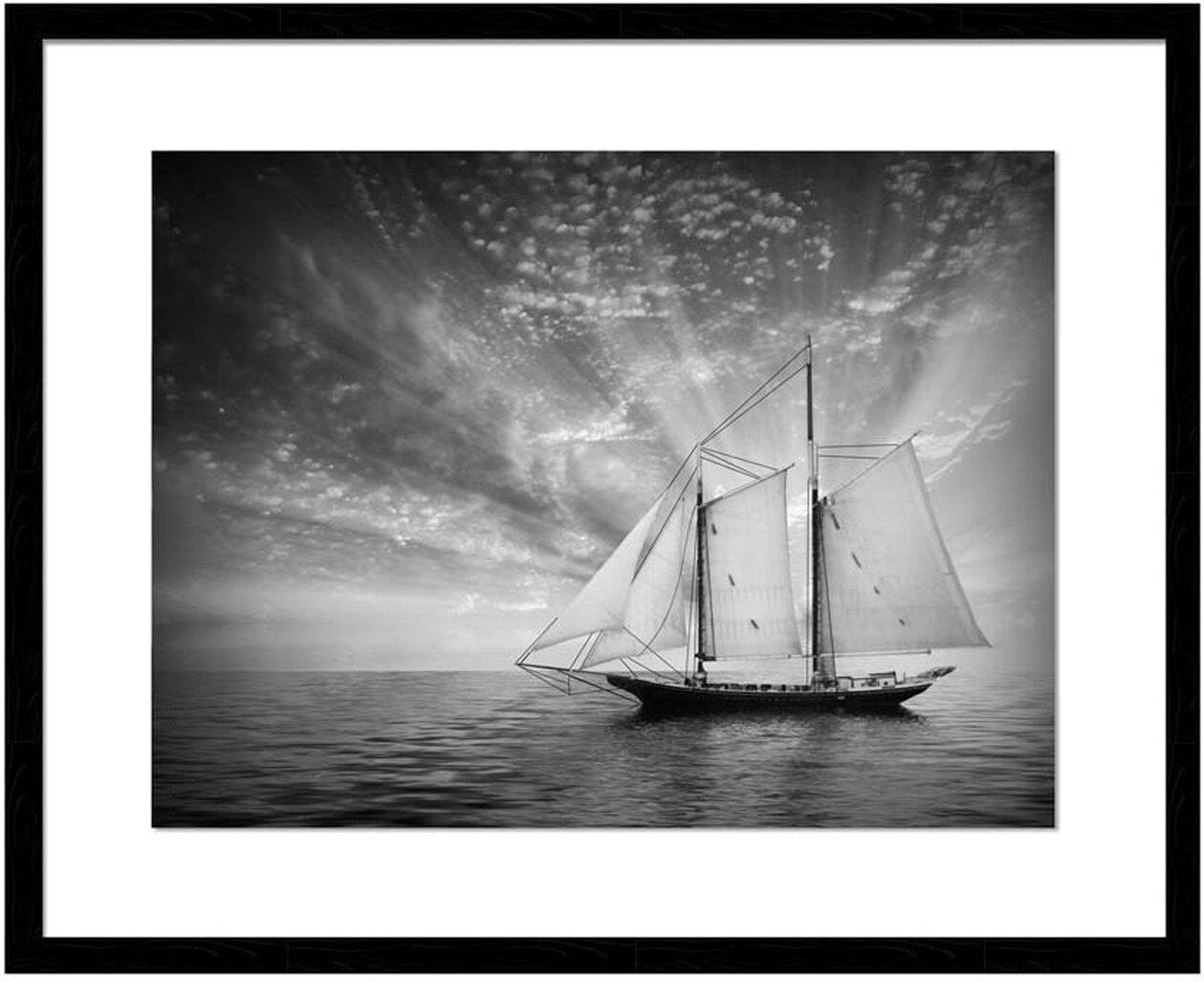 Obraz Statek czarno-biały - Opinie i atrakcyjne ceny na Ceneo.pl