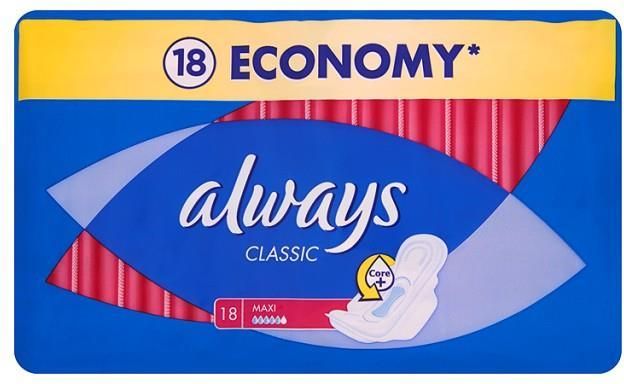 Always Classic Maxi Podpaski Higieniczne 18 szt. - Opinie i ceny na ...
