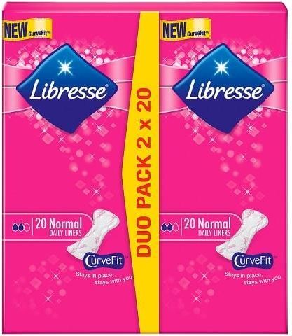 Libresse Wkładki Higieniczne Normal Duo Pack 40 Szt. - Opinie i ceny na ...