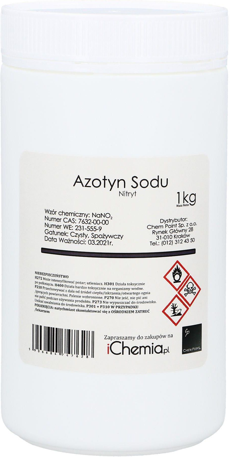 Azotyn Sodu Nitryt E250 Czysty Spożywczy Wiaderko 1Kg - Ceny i opinie ...