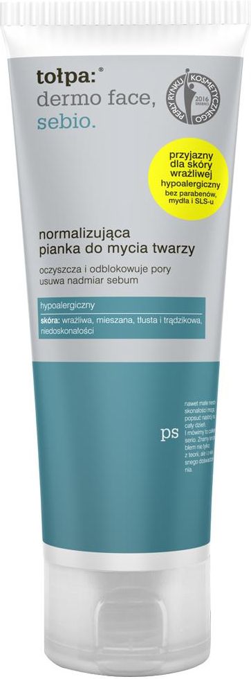 Tołpa Dermo Face Sebio Normalizująca Pianka do Mycia twarzy 100ml ...