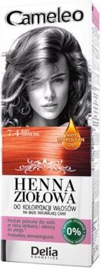 Delia Cameleo Ziołowy Krem Koloryzujący Henna Ziołowa Nr 7.4 Odcień ...