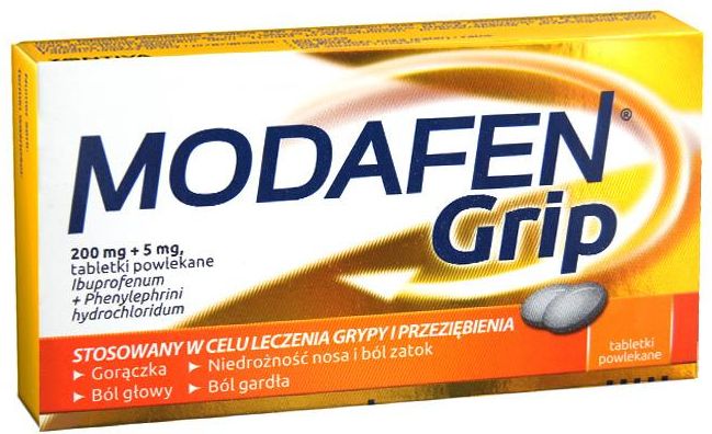 Modafen Grip 12 tabl. - Opinie i ceny na Ceneo.pl
