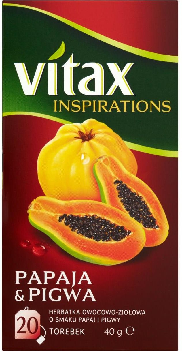 Herbata Vitax Herbata Inspirations Papaja&Pigwa 20 Torebek - Ceny i ...