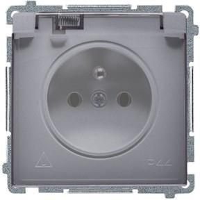 Gniazdo elektryczne Kontakt Simon Gniazdo wtyczkowe z uziemieniem i przesłonami bryzgoszczelne ...