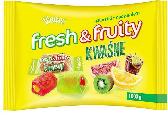 Wawel Cukierki Luz Galaretki Fresh & Fruity Kwaśne 1Kg - Ceny i opinie ...