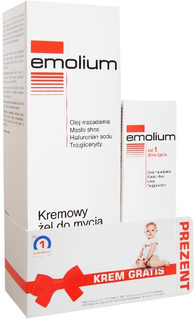 Emolium Kremowy żel do mycia 400ml + Emolium Krem 75ml - Opinie i ceny ...