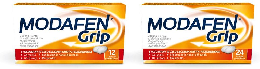 Modafen Grip 24 tabl - Opinie i ceny na Ceneo.pl