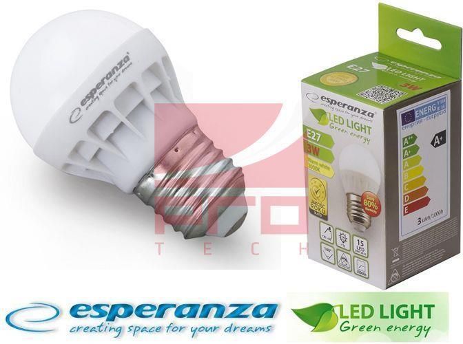 Esperanza LED G45 E27 3W 3000K 290 lm (ell117) - Opinie i atrakcyjne ceny na Ceneo.pl