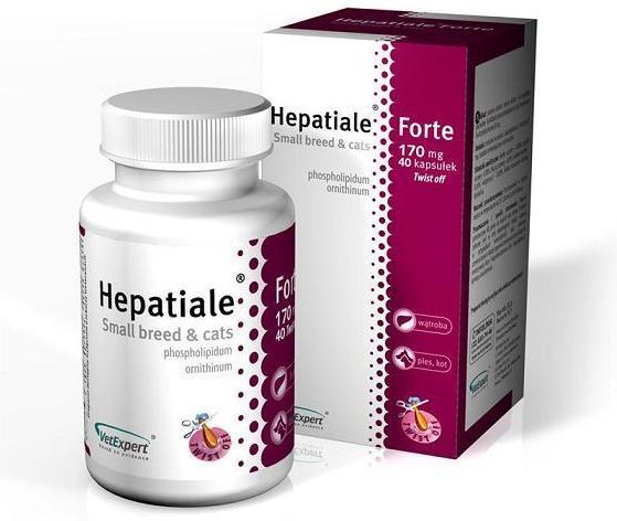 Vet Expert Hepatiale Forte Small Breed & Cats 170Mg Wspomaga Funkcje ...