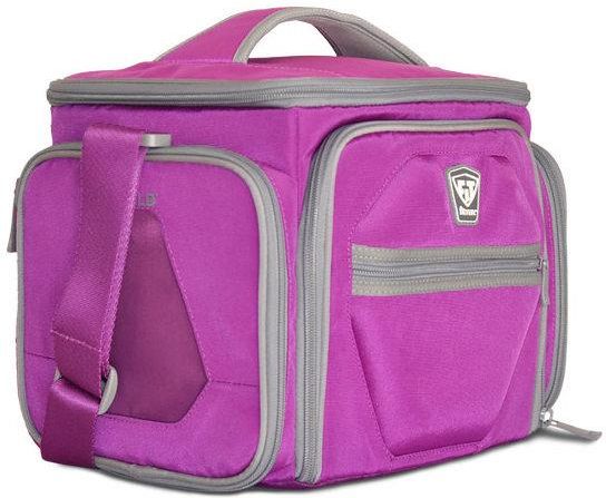 Fitmark THE SHIELD FITMARK - Torba na 3 posiłki + dozownik (lawendowa ...