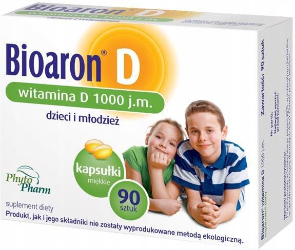 Bioaron Witamina D 1000 90 kaps. - Opinie i ceny na Ceneo.pl