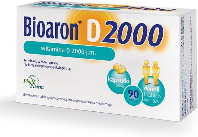 Bioaron Witamina D 2000 90 kaps. - Opinie i ceny na Ceneo.pl