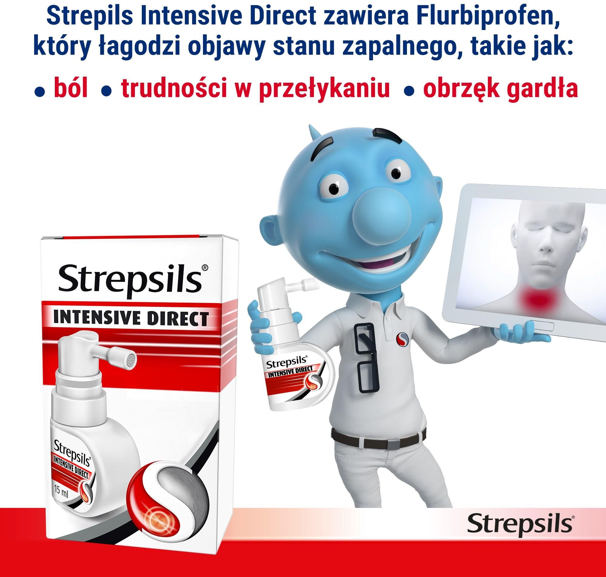 Strepsils Intensive Direct spray na ból gardła 15ml - Opinie i ceny na ...